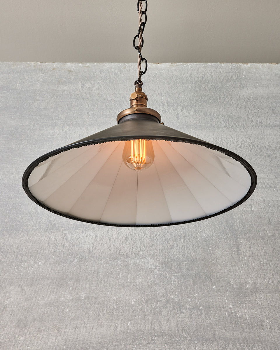 CLASSIC MIRROR PENDANT - 18" – Robert True Ogden Lighting