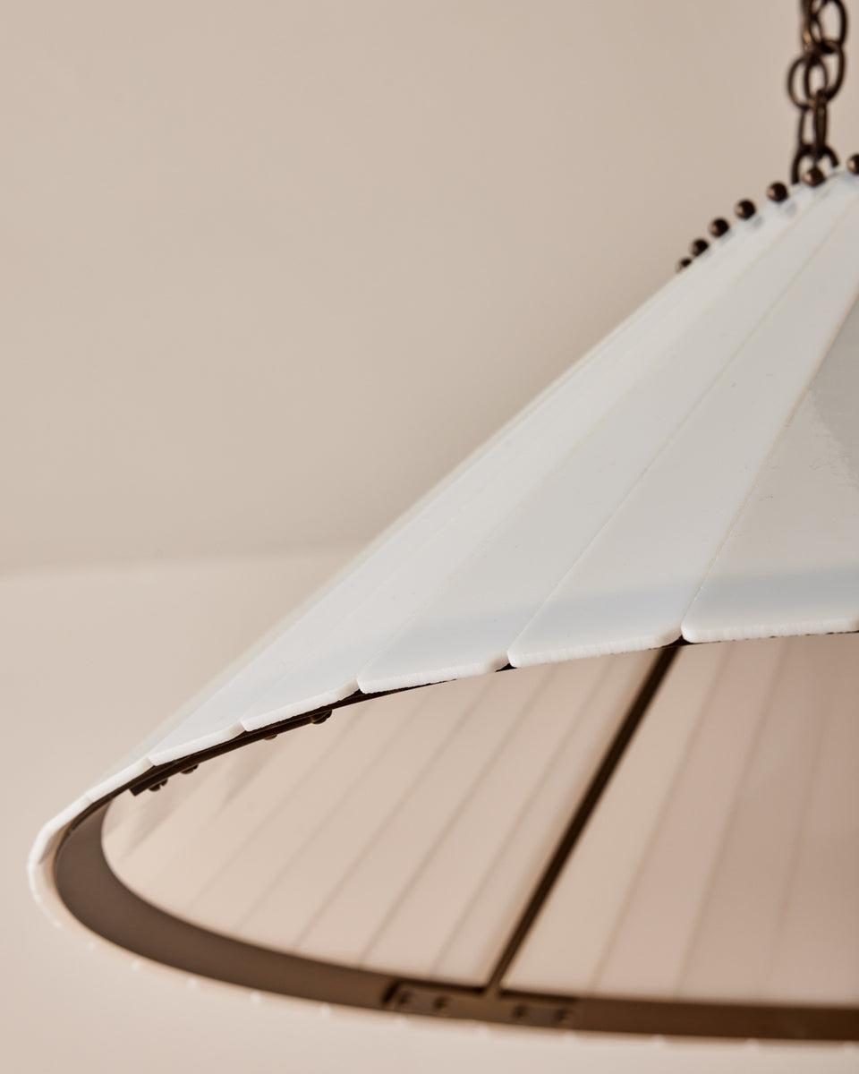 ADELE MILK GLASS CHANDELIER – Robert True Ogden Lighting